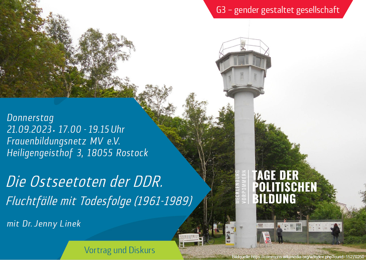 Die Ostseetoten der DDR 21.09.2023 – G3 gender gestaltet gesellschaft